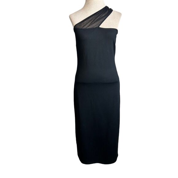Marcella | Dresses | Marcella Dress Womens Large Black Mesh One ...